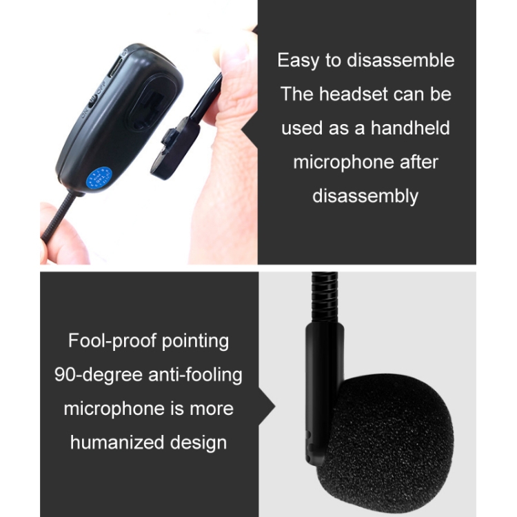 One For Two Outdoor Wireless Microphone Audio Headset Amplifier ...