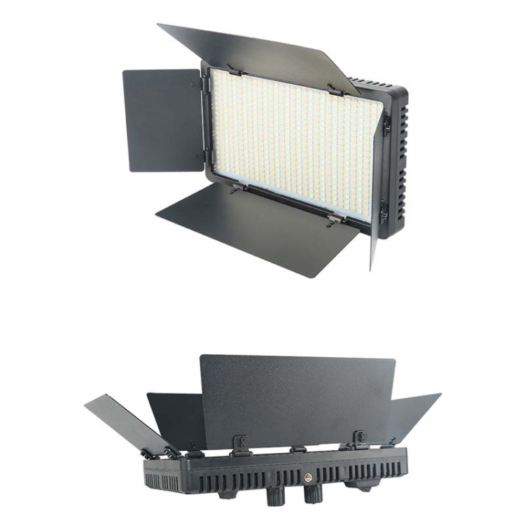 E600 3색 온도 40W 3200K-5600K LED 평면 패널 조명 라이브 방송 필 라이트, EU 플러그