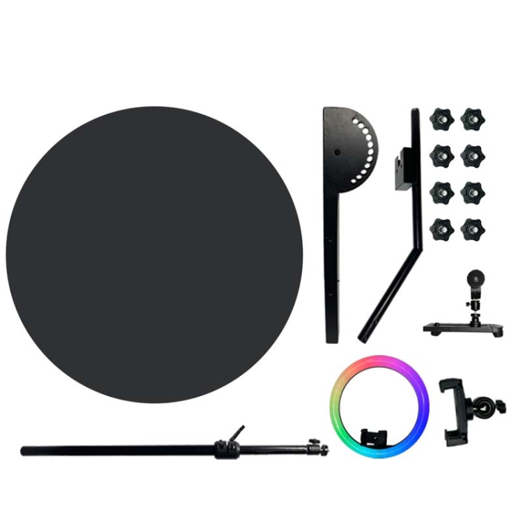 100cm RGB Fill Light Photo Booth Turning Led Camera Photo Spin Stand ...