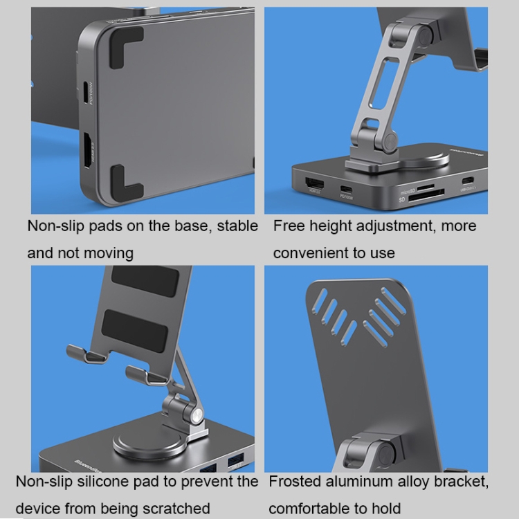 Blueendless 4K HD 60Hz Type-C/USB-C Expansion Dock Mobile Phone Tablet ...