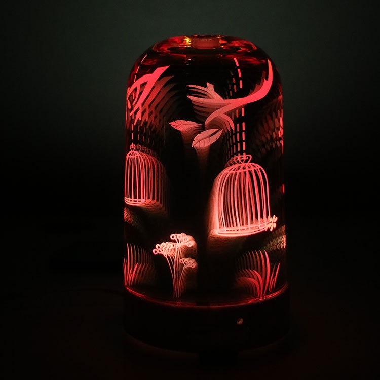 AOD-8 Jungle Discovery 3D Glass Aromatherapy Machine Silent Bedroom ...
