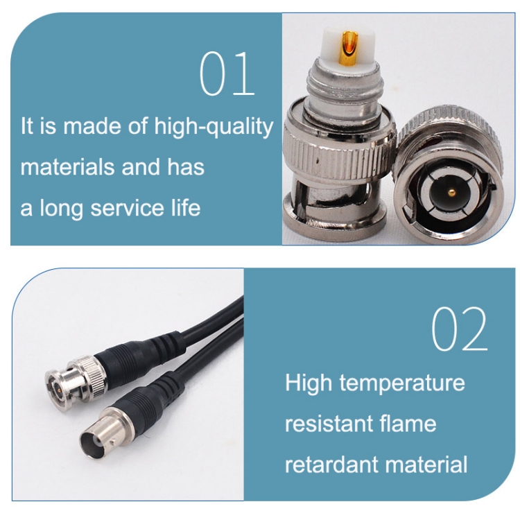 Bnc Male To Female Connection Cable Full Copper Hd Video Coaxial Cable