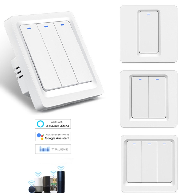 Tuya ZigBee Smart Single-fire Zero-fire Sharing Switch แผงควบคุมเสียง ...