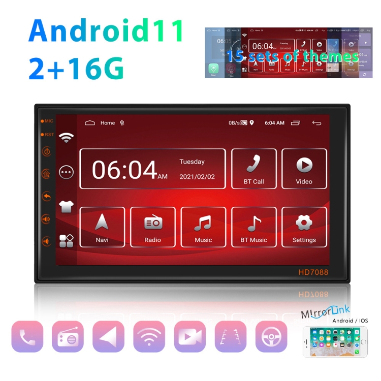 A2769 7 Inch Android Navigation WIFI Version 2+16G Vehicle Machine ...