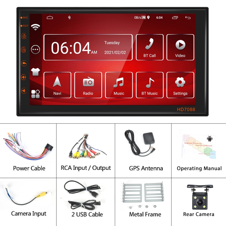 A2769 7 Inch Android Navigation WIFI Version 2+16G Vehicle Machine ...