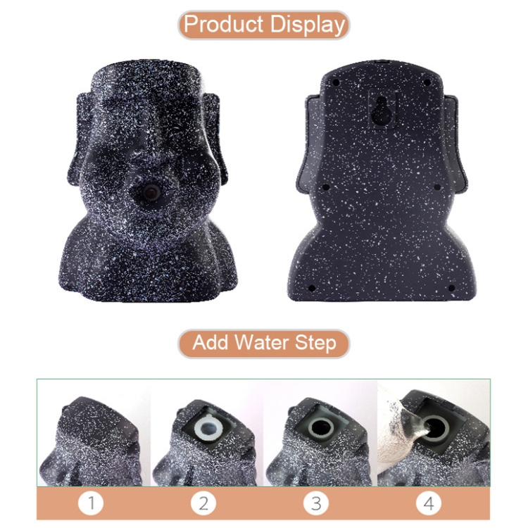 563456 Easter Island Moai Humidifier Retro Stone Statue Household Aroma ...