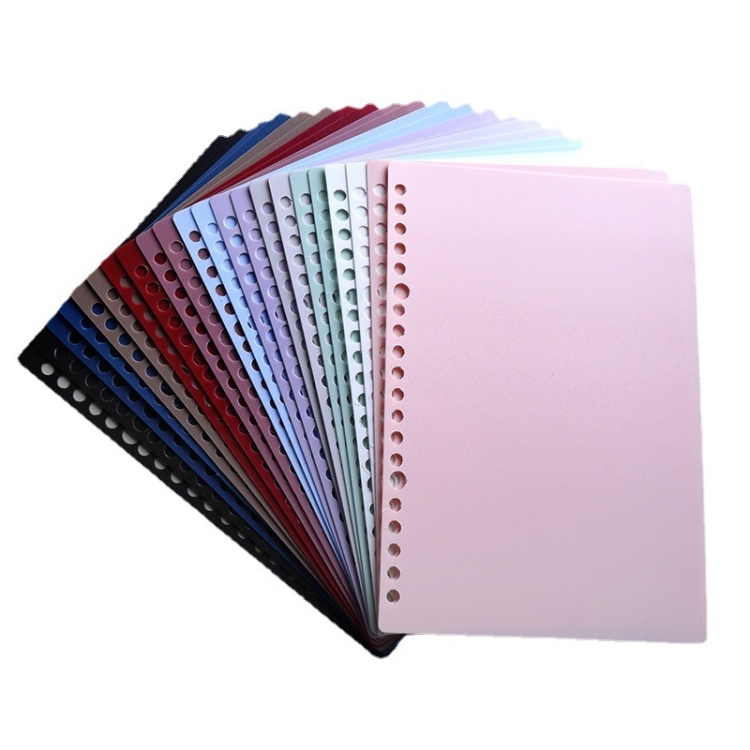 5sets Frosted Loose-Leaf Book Cover ปกสมุดทำมือ DIY ขนาด: A4 (สีน้ำเงิน)