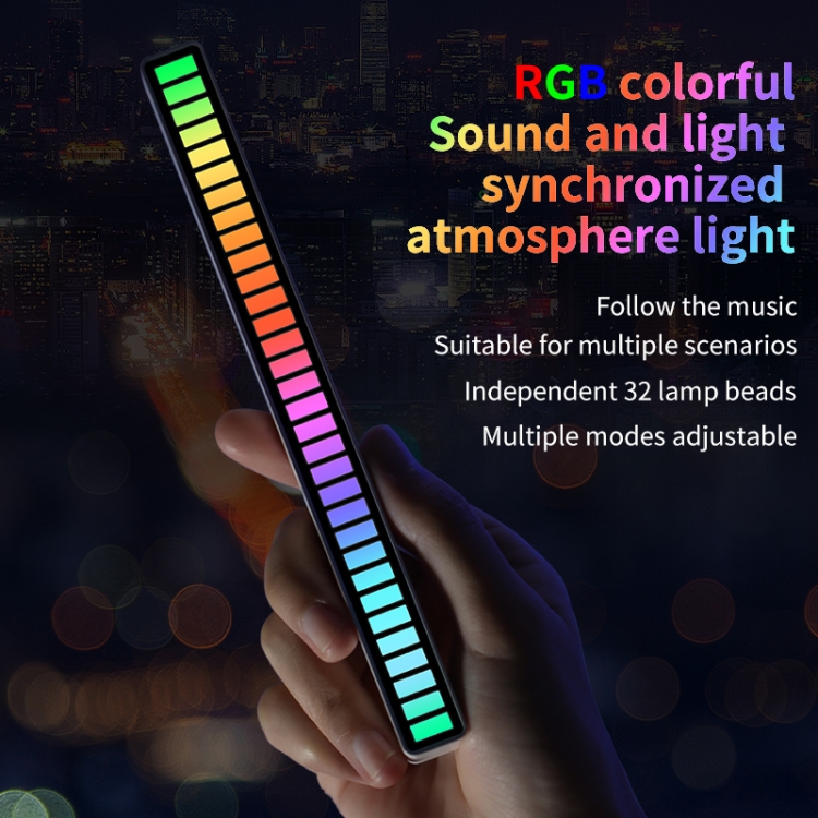 Luces de respuesta rítmica controladas por sonido RGB Música Ambiente ...