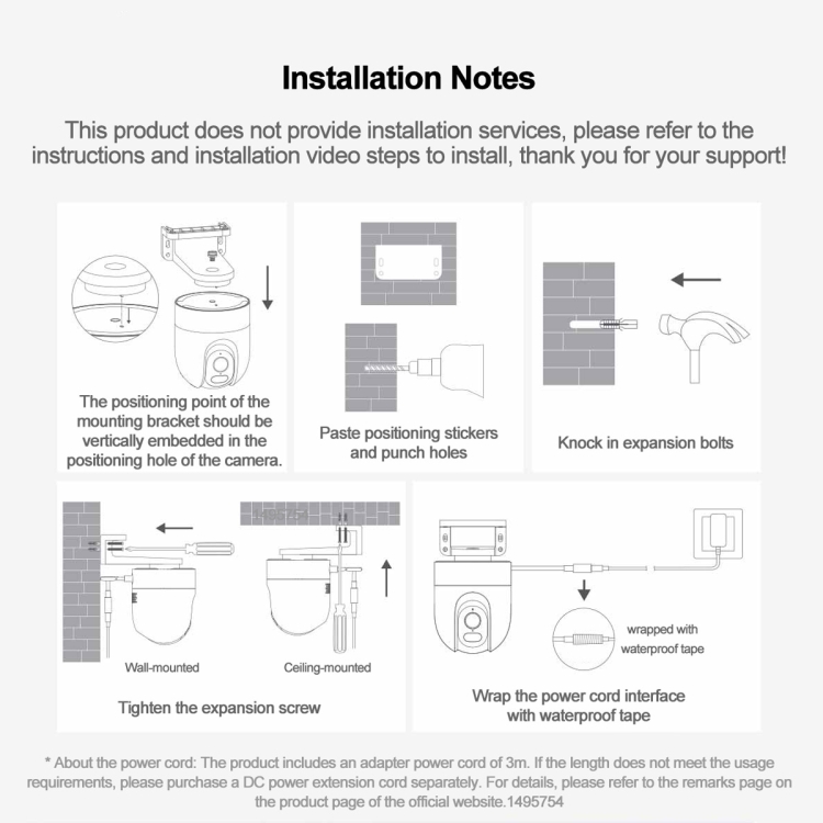 Original Xiaomi CW400 Outdoor Camera 2.5K Ultra HD Smart Full Color ...