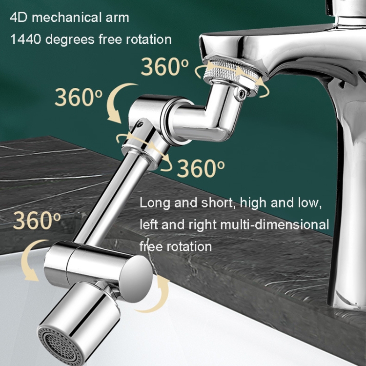 Faucet Universal Extender 1440 Degree Mechanical Arm Booster Head ...