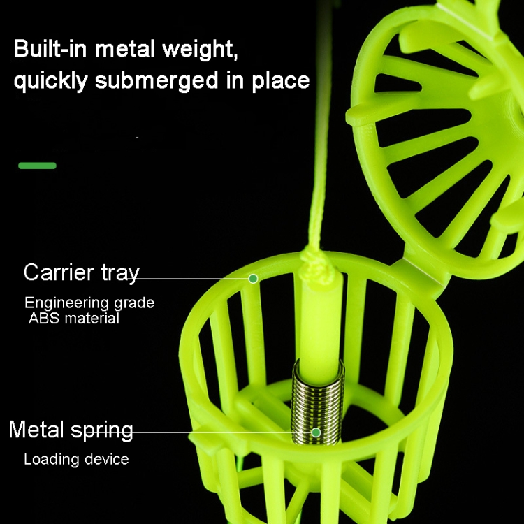 2sets Three Hooks ISEAMA Explosive Hook Bighead Carp Feeder ,Spec: 14