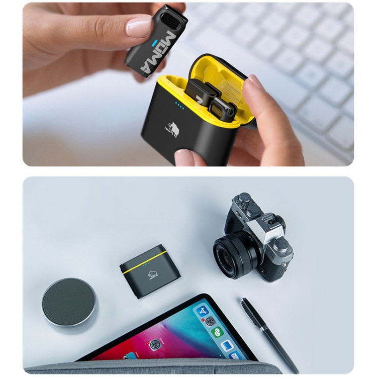 MOMA Lark M1 1 en 1 Cámara sin espejo Live Mini Wireless Lavalier Micrófono con caja de carga