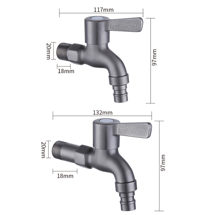 Bathroom Toilet Stainless Steel Bib Tap Wall Mounted Washing Machine ...