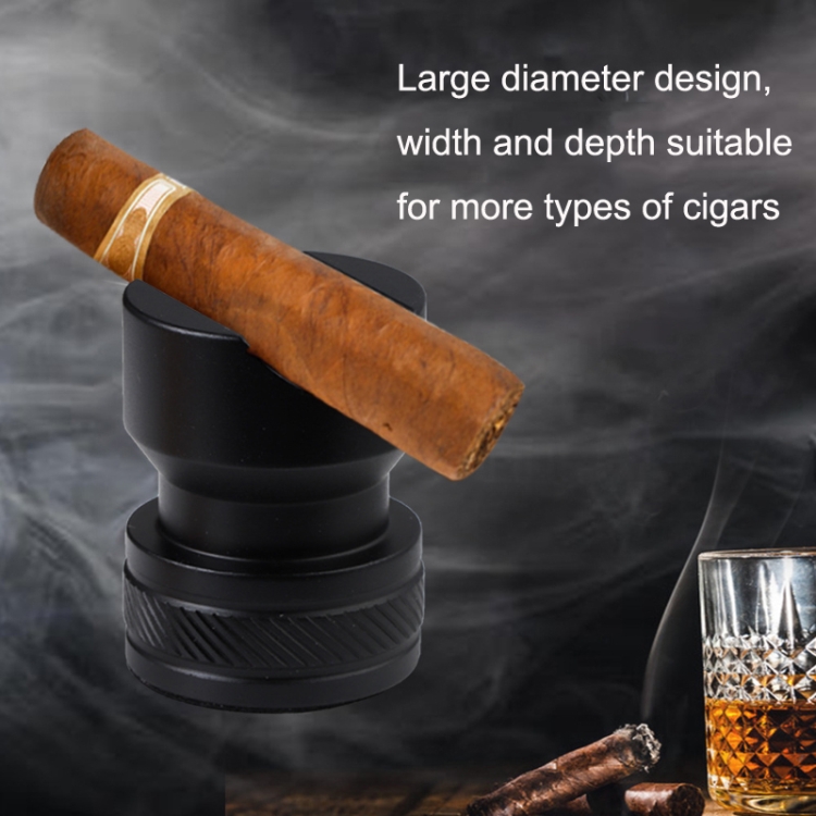 Metal Portable Cigar Holder Large Diameter Smoke Slot Non-slip Bottom ...