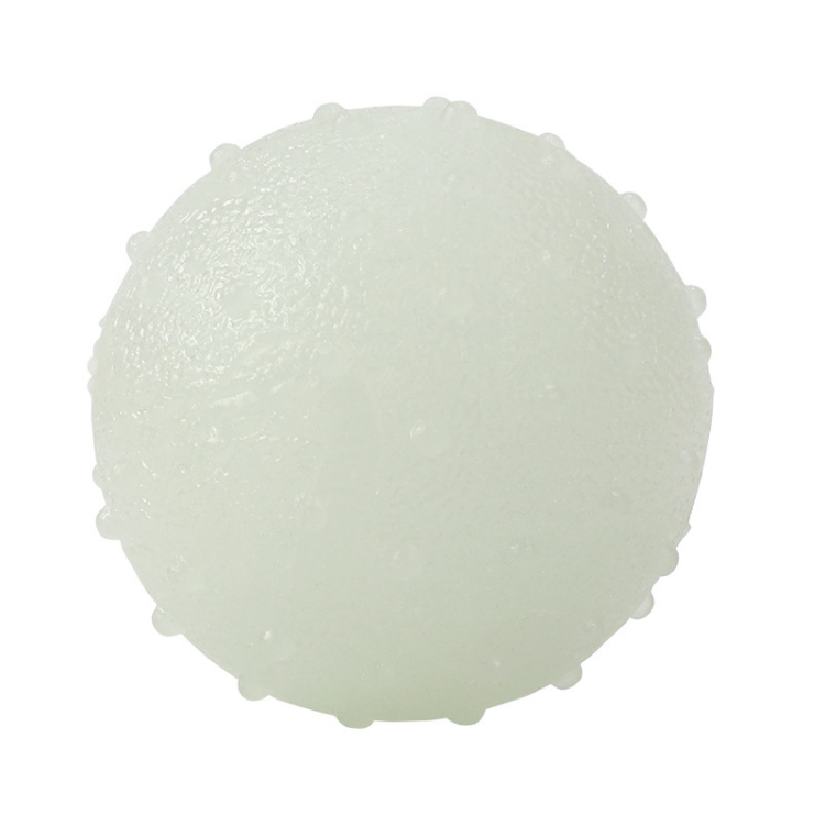 TPR Bite Resistant Luminous Bouncy Ball Pet Toys, Size: Large 6.5cm
