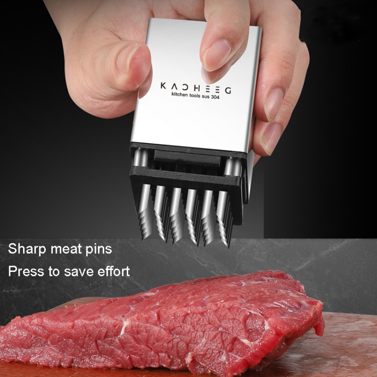 Kacheeg Stainless Steel Steak Tenderizer Double-sided Meat Looper ...