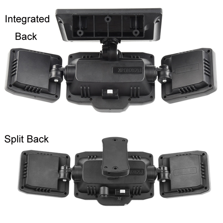 Remote Control Solar Wall Light LED Triple Rotation Sensor Flood Light ...