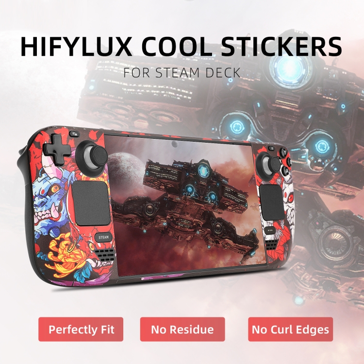 Steam Deck Hifylux ST-SF12 게임 콘솔 필름 핸드 헬드 스크래치 방지 스티커 (Twin Shura)