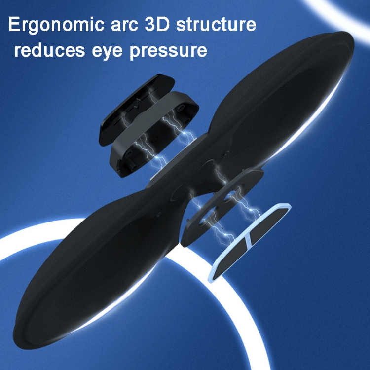 Latex Material Smart Massage Eye Mask 3D Eye Protection Device Improve ...