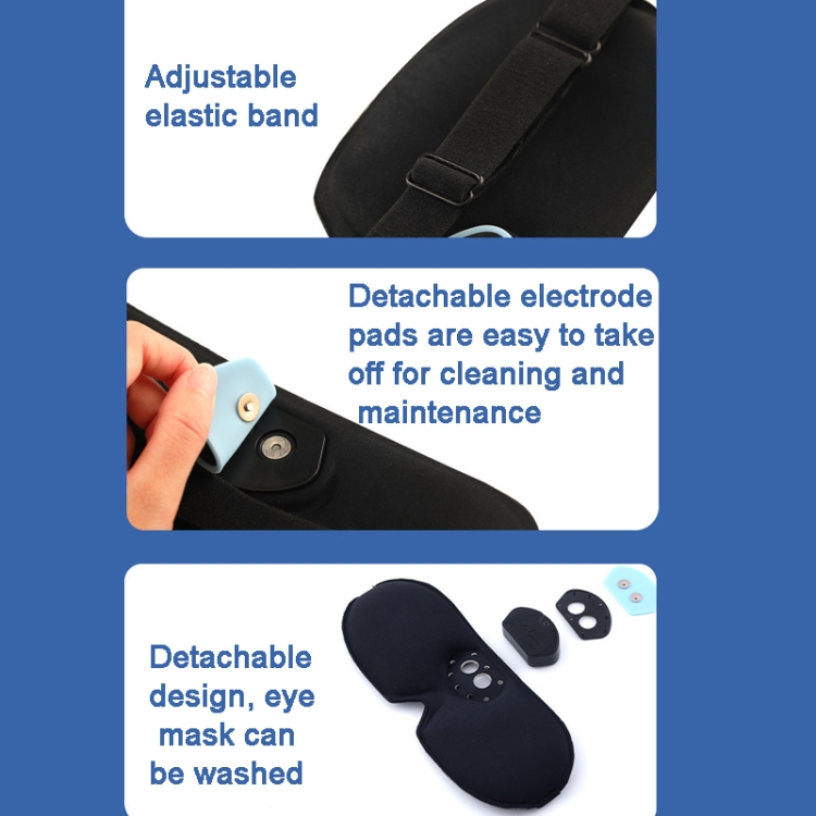 Latex Material Smart Massage Eye Mask 3D Eye Protection Device Improve ...