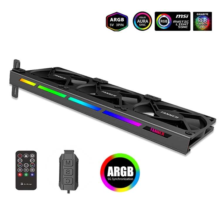 FANNER T390H Graphics Card High Speed Radiator 5V ARGB Light Strips ...