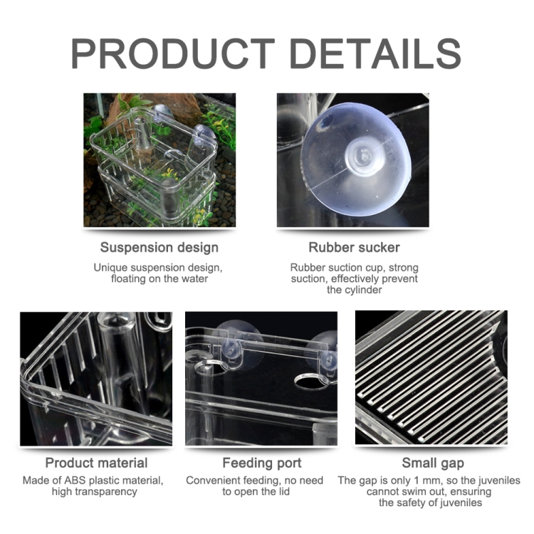 Large Peacock Fish Double Layer Transparent Breeding Isolation Box ...