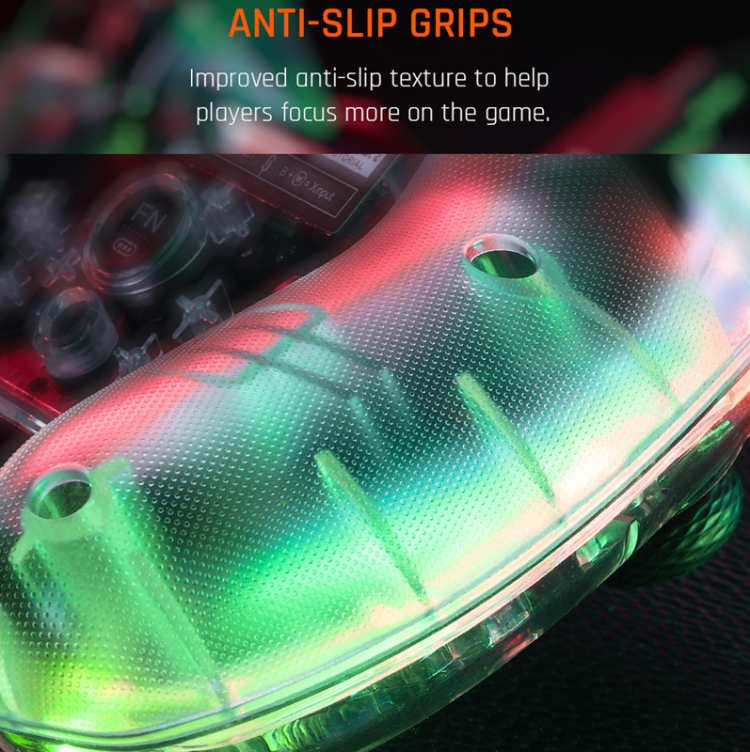 BIGBIGWON C1 S + R90 RGB Light Wired Gamepad Controller para PC / Switch