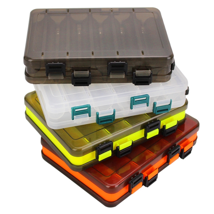 HB327 14 Grids Double Side Luya Tool Box Translucent Bait Organizer ...