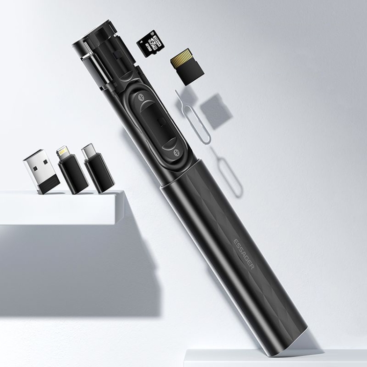 ESSAGER 5 In 1 Multifunctional Data Cable Storage Box PD 60W Portable ...