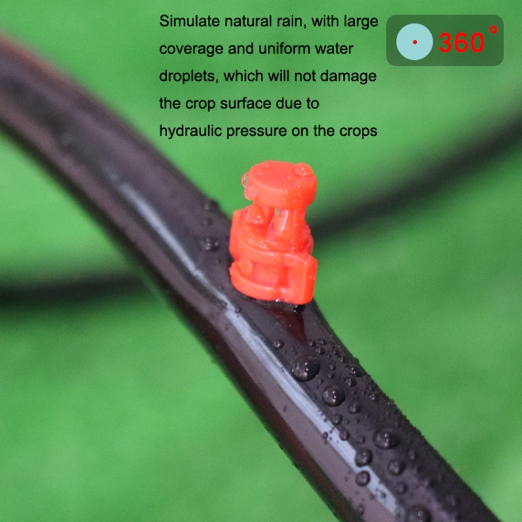 100pcs Yk8510 굴절 분무 간단한 마이크로 스프링클러 Pe 파이프 관개 노즐색상 임의 배송