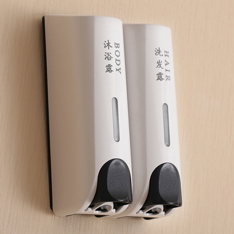 Round Wall Mounted Manual Press Soap Dispenser Shampoo Bottle Hand Wash ...