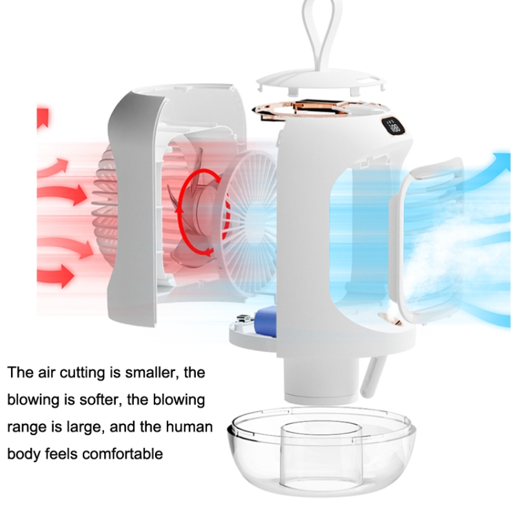 RD22 Rotating Humidification Fan Warm Light Atmosphere Light Automatic ...