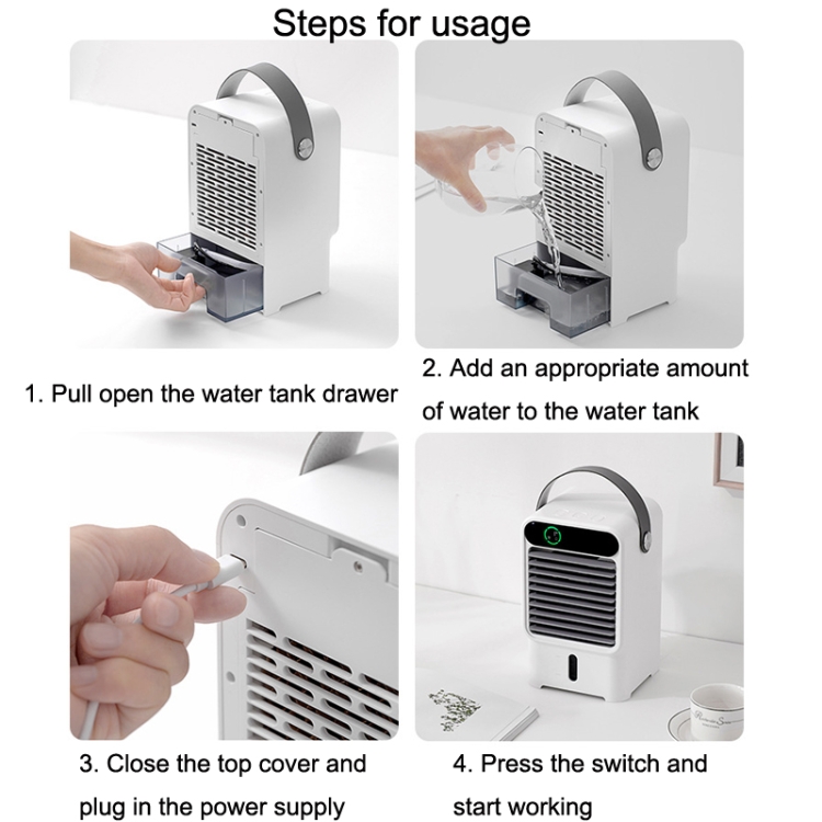 HND-N11 Water Circular Desktop Mini Air Conditioning Fan Refrigeration ...