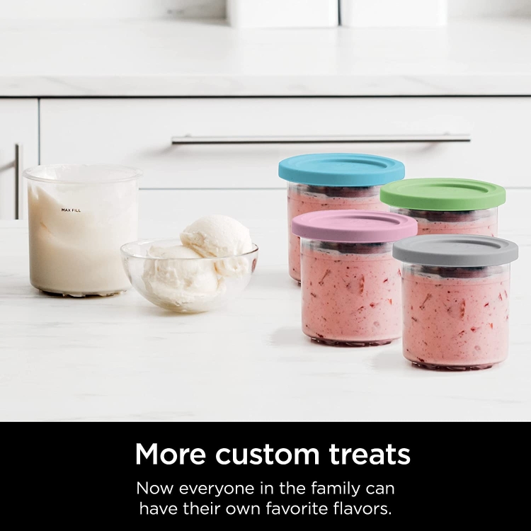 For Ninja NC299AMZ NC300 Ice Cream Storage Containers with Lids, Speci ...