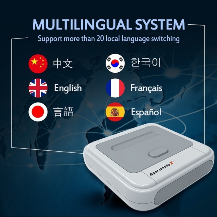 Super Console X 256G 50000+ Games Wired 4K HD 3D Double Game Console ...