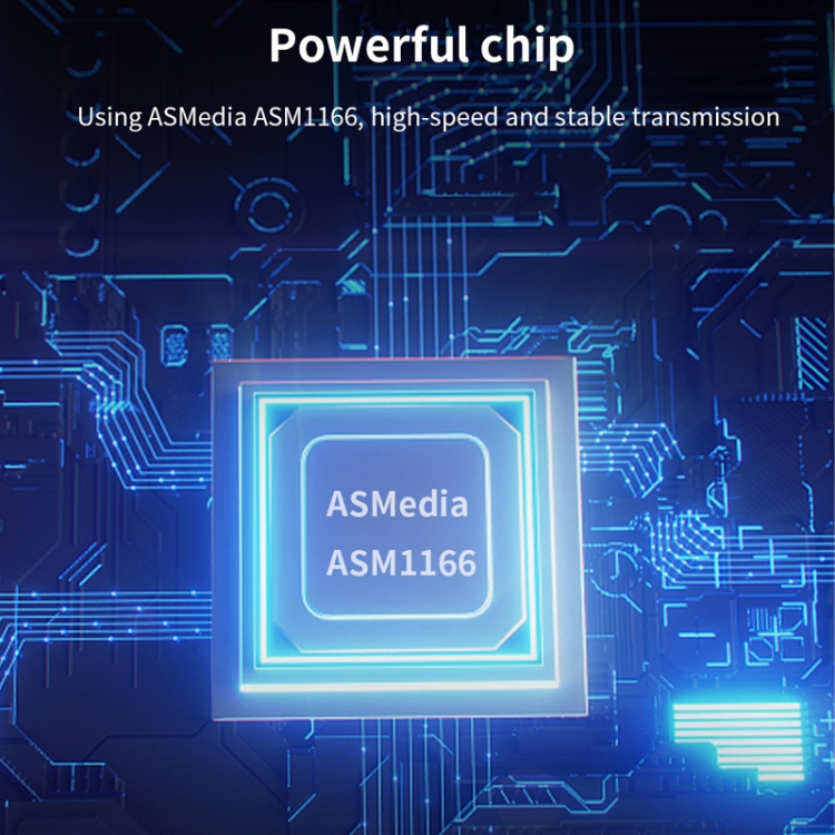 PCIE 1X - 8 포트 SATA 3.0 어댑터 확장 카드 ASMedia ASM1166 변환기