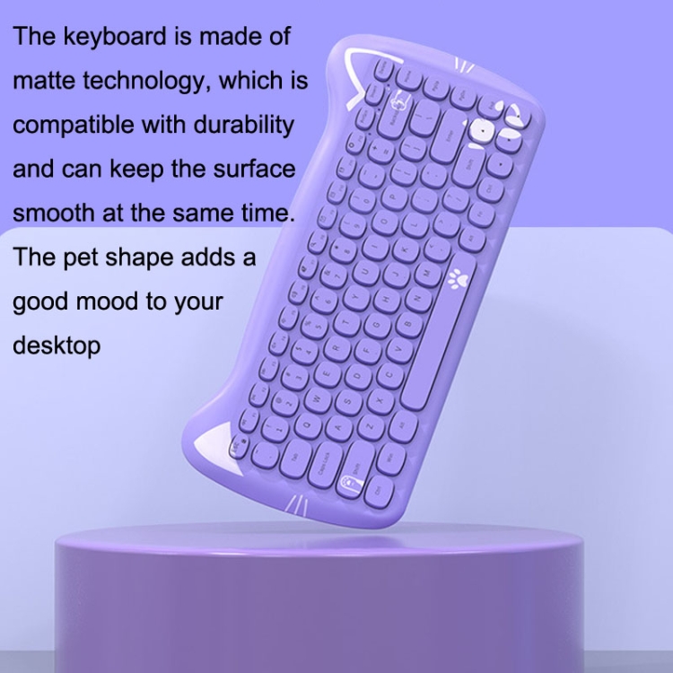 Ajazz A3060 USB Ultra-Thin Cute Wireless Keyboard And Mouse Set(Fantasy ...