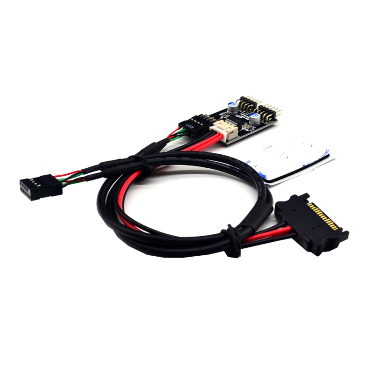 USB2.0 9pin ถึง Dual 9pin Header HUB 1 ถึง 2 Extension Connector ...