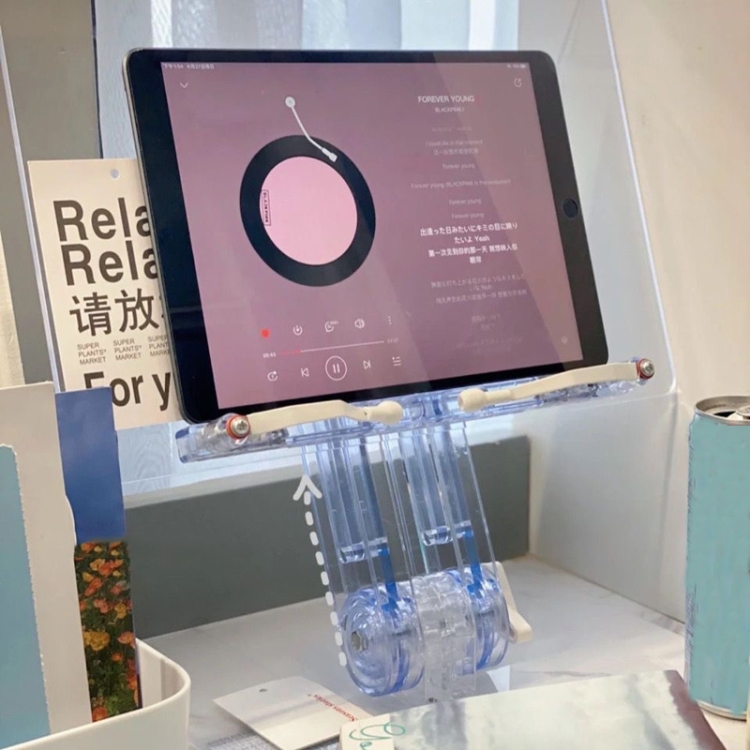 Student Desktop Reading Rack Transparent Acrylic Tablet Stand, Style: B ...