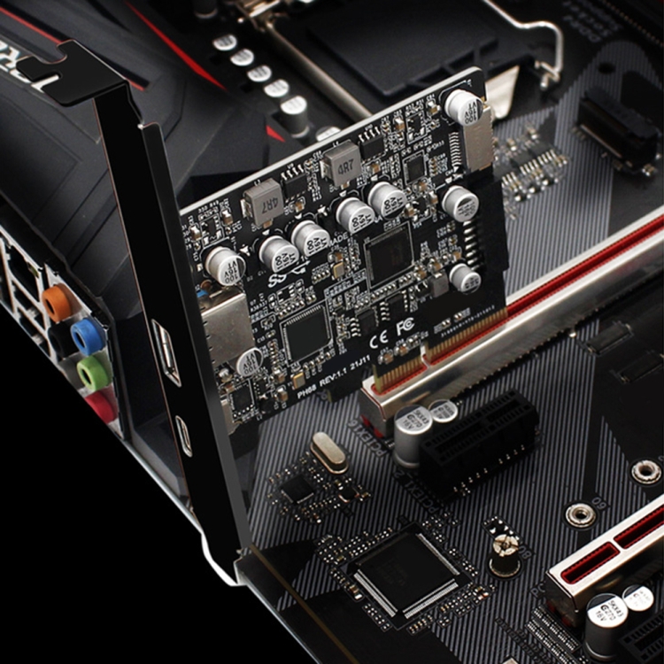 PCIE 3.0 To USB 3.2 Extension Card Type-C Port Front Type-E Expansion ...