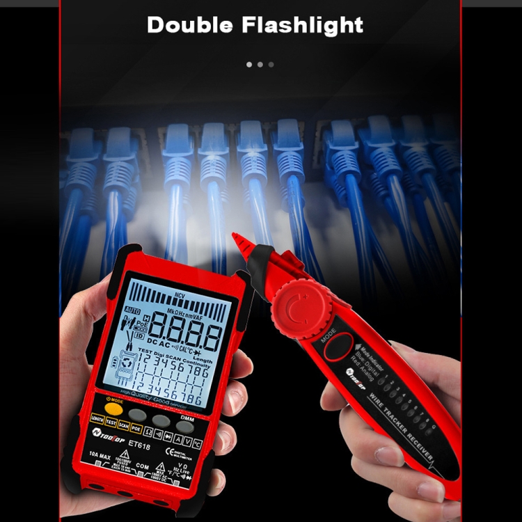 TOOLTOP 600m/1968ft Network Cable Length 2 in 1 Network Cable Finder ...