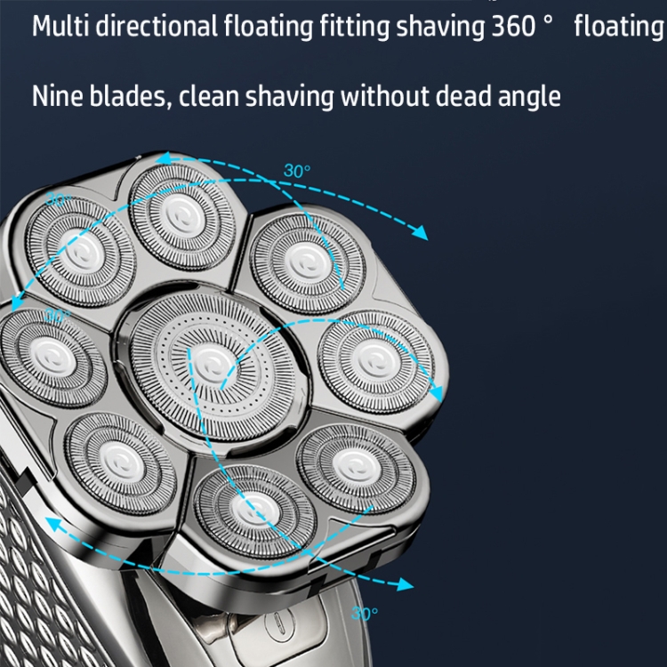 Single Machine 9 Knife Head Multifunctional USB Shaver Full Body Water ...