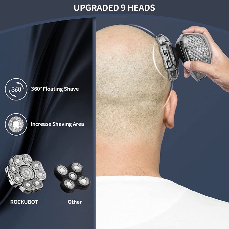 Single Machine 9 Knife Head Multifunctional USB Shaver Full Body Water ...