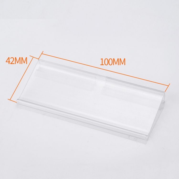 10pcs /Pack 42 x 100mm Supermarket Double Line Price Tag Display