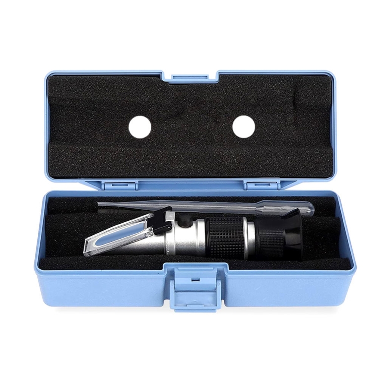 RF001BX With Plastic box Handheld Refractometer Fruit Sugar Meter Brix ...