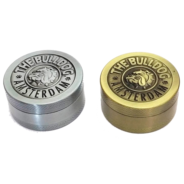 50mm Bulldog Grinder Tobacco Herb Zinc Alloy Grinders, Spec: 3 -layer ...