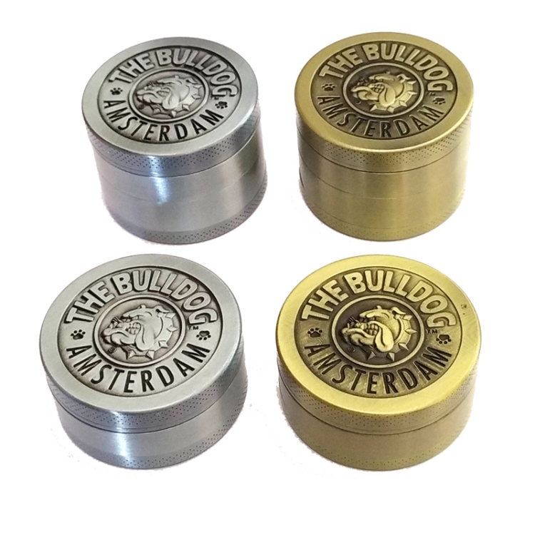 50mm Bulldog Grinder Tobacco Herb Zinc Alloy Grinders, Spec: 3 -layer ...