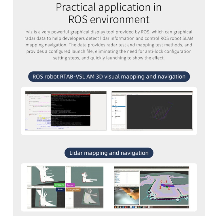 Yahboom Lidar ROS2 Robot SLAM Mapping Navigation Ranging TOF (MS200)