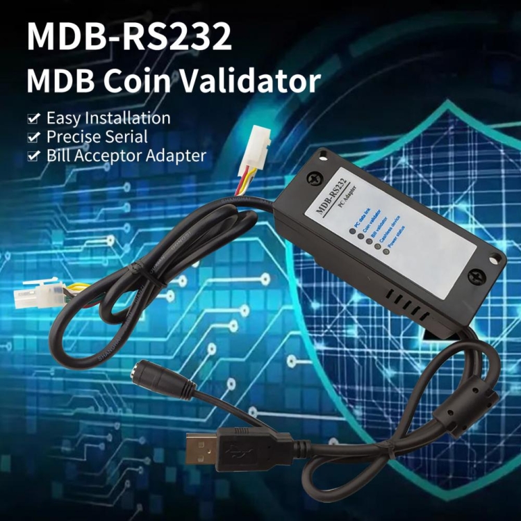 MDB-RS232 2020 USB Version MDB Coin Validator Data to PC RS232 สำหรับเครื่องหยอดเหรียญ