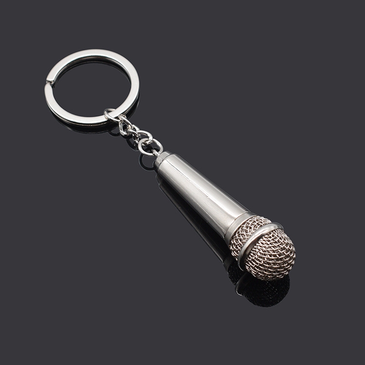Simulated Microphone Metal Keychain Small Gift(BY-452)